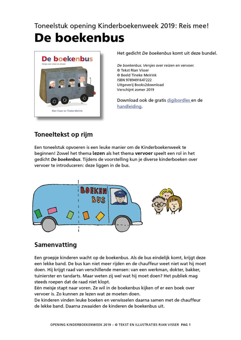De boekenbus is er! Versjes over reizen en vervoer | Rian Visser